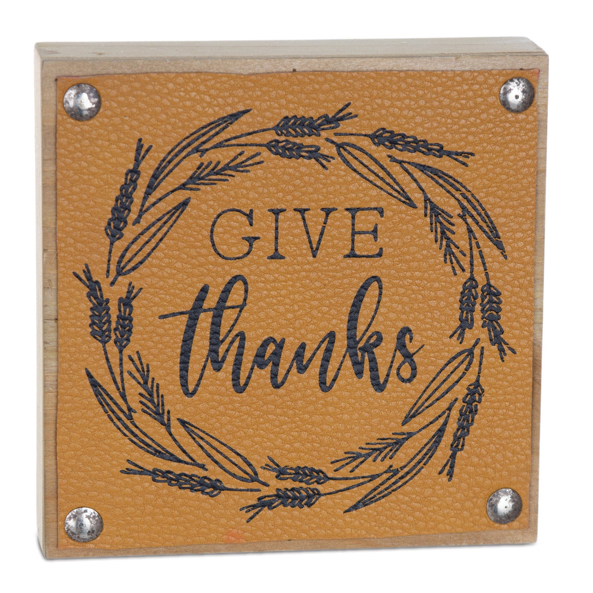 Tabletop Give Thanks Fall Sign Set of 6 – 5" Square MDF Seasonal Accen ...