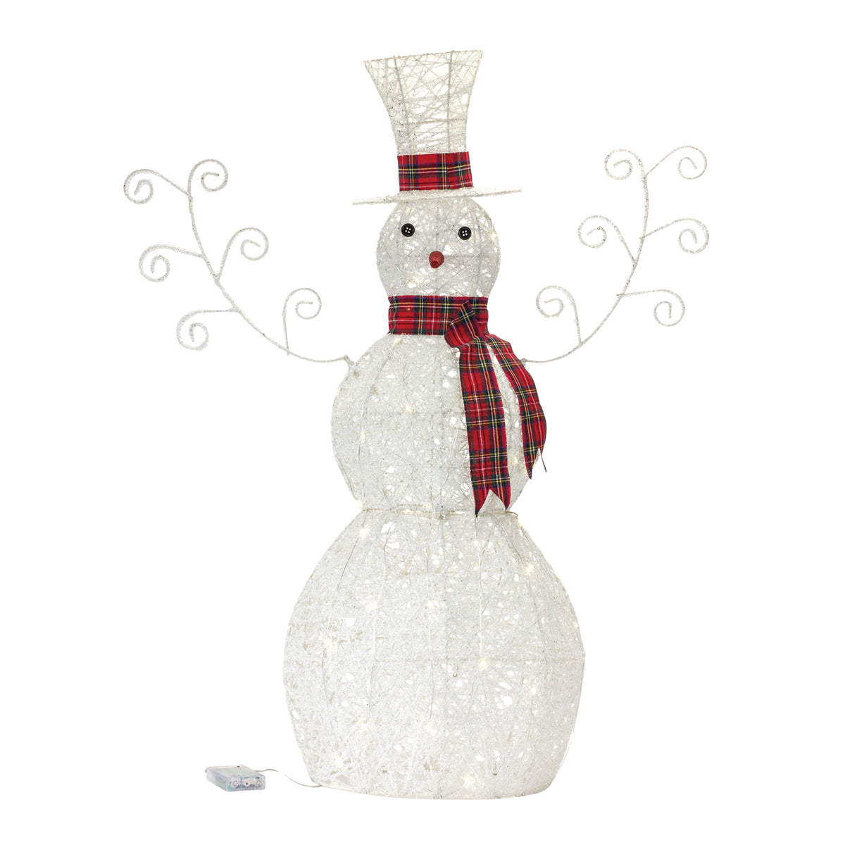 Melrose LED Lighted Snowman Decor (Set of 2) – Uber Bazaar