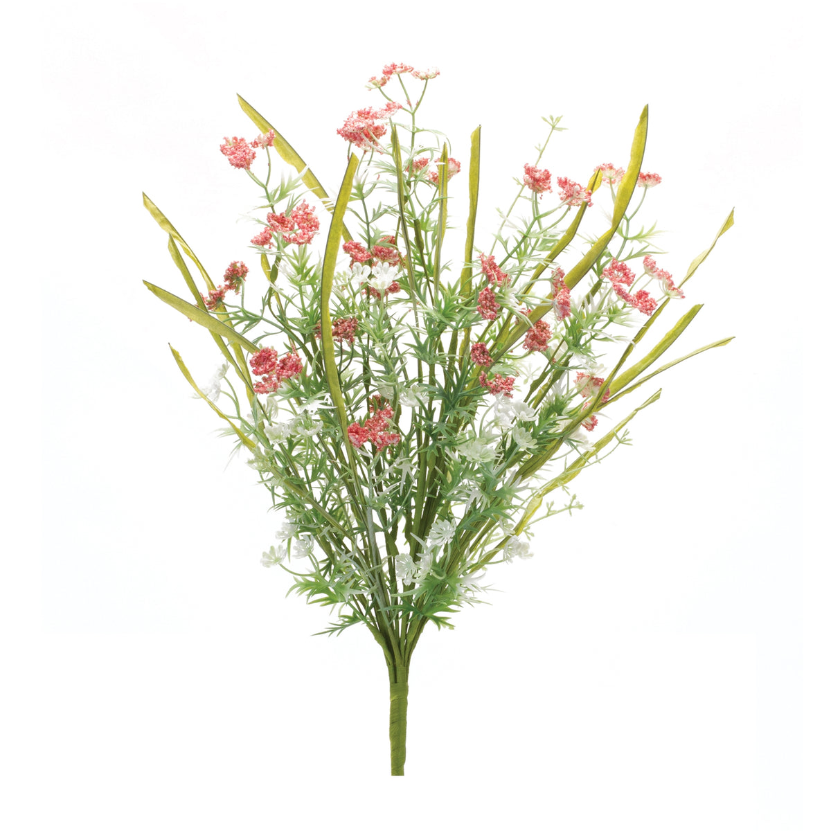 Faux Yarrow Spray Bush Set of 2 Plastic Floral Accent – 21inch by Melr ...
