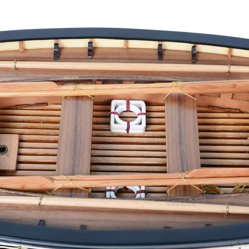 Wooden Model Lifeboat – RMS Titanic Lifeboat No 7 – Handcrafted 22.5 I ...
