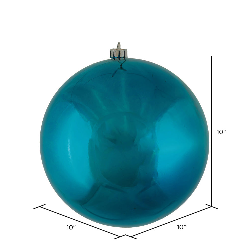 Vickerman N592562DSV 10" Sea Blue Shiny Ball Ornament – Uber Bazaar