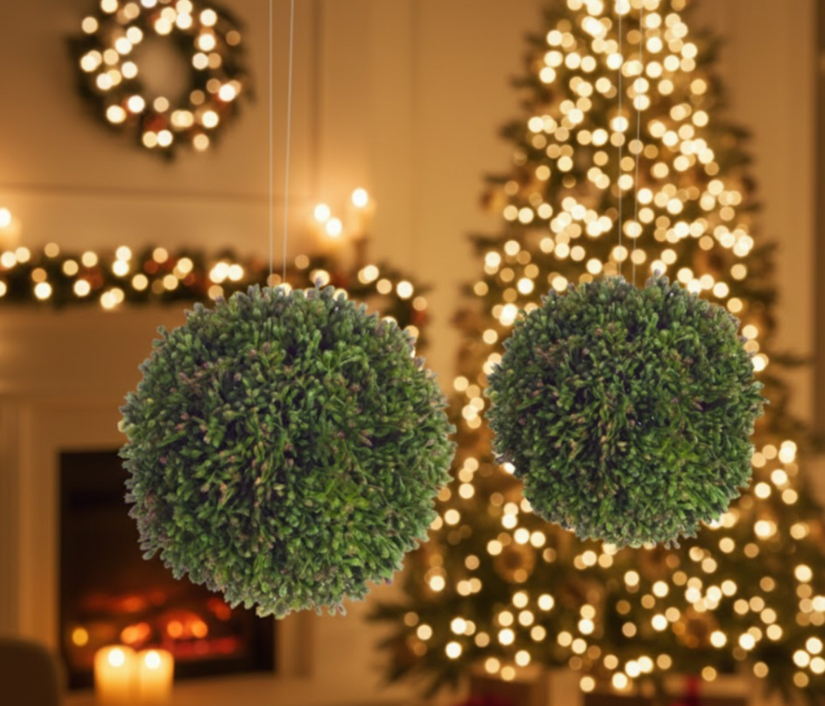 Boxwood Sedum Orb Set Plastic – 4" Greenery Half Orbs (Set of 8) by Me ...