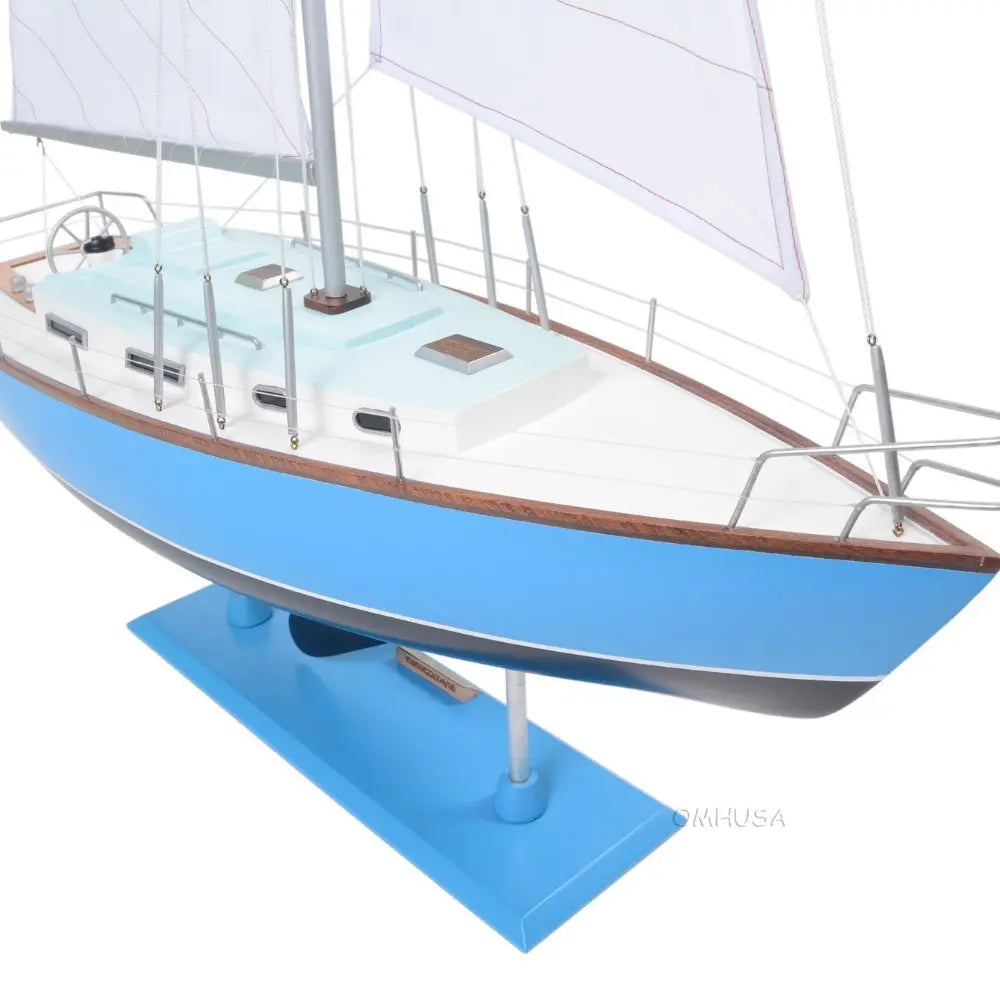 Bristol Yacht Wooden Sailboat Model – Handcrafted 29.3 Inch Display By ...