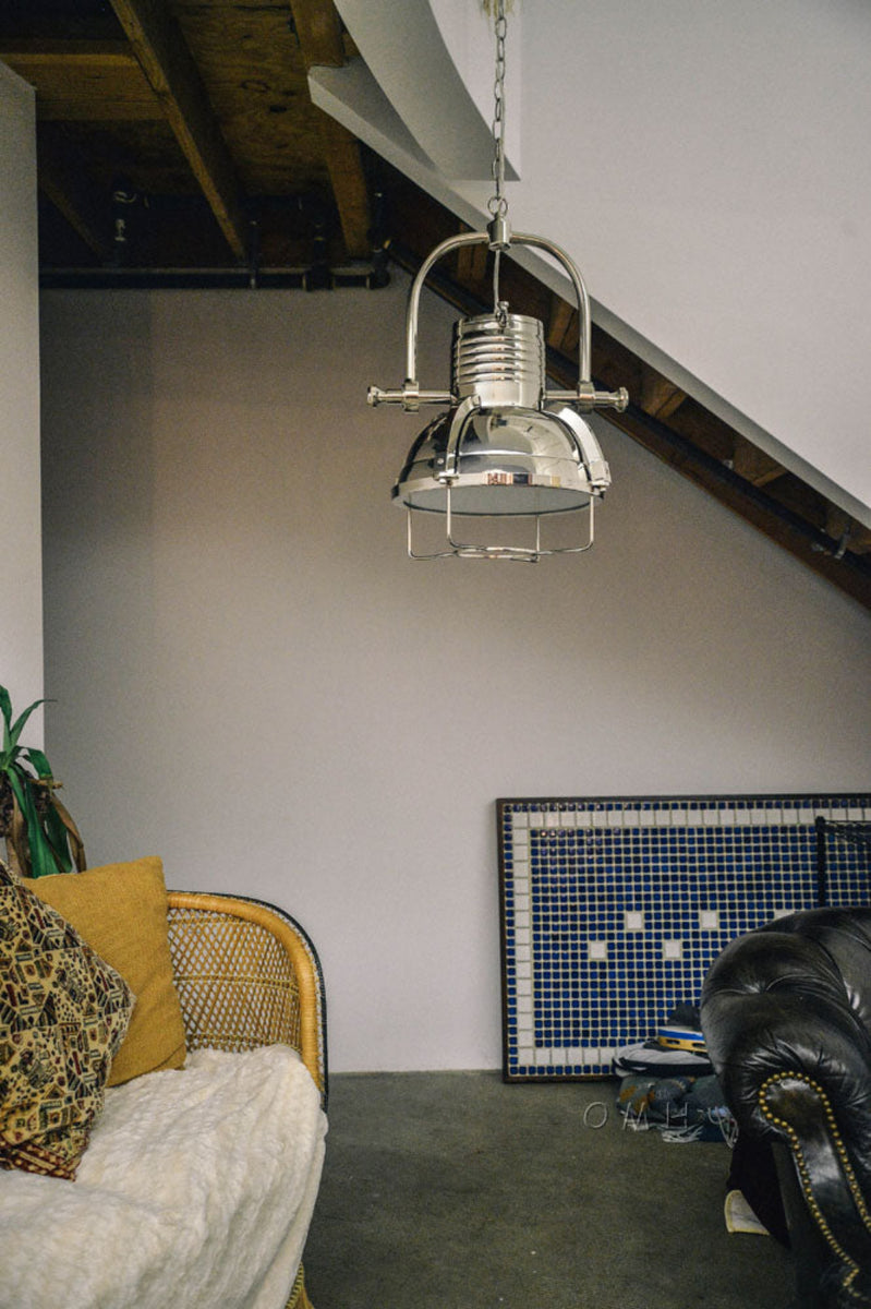 Large Metal Pendant Lamp – Industrial Rotating Design – 66 Inch Ceilin ...