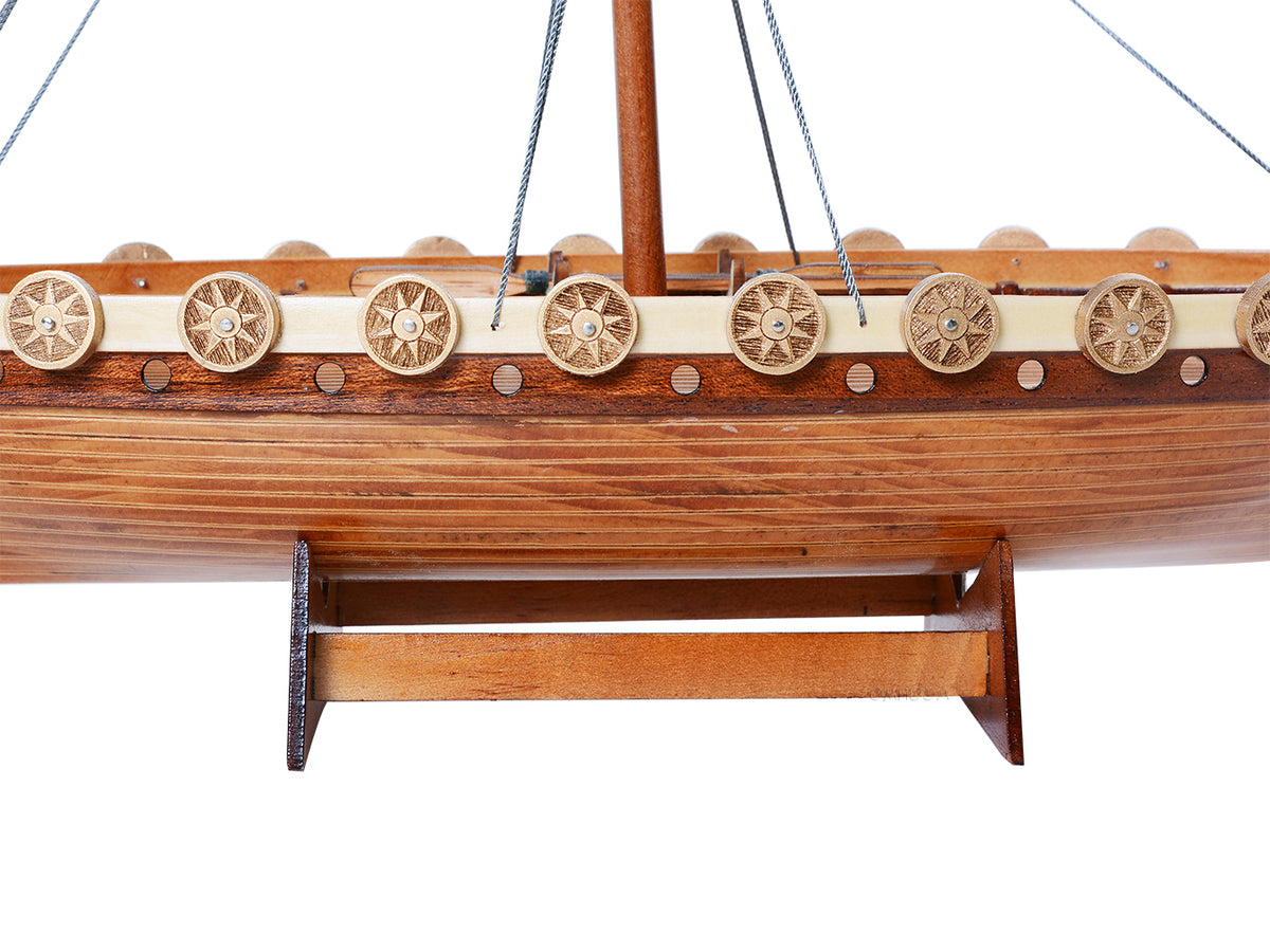 Drakkar Viking Combo – Collectible Ship and Hat – Wooden Model 12.5" B ...