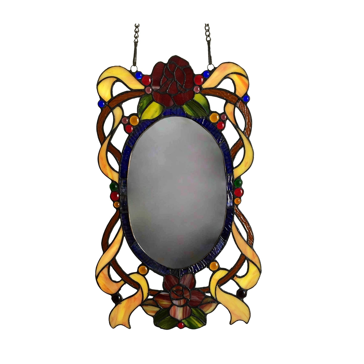 Chloe Lighting CH1M047RF19-MRT Lore Floral Window Panel Mirror 11``x19 ...