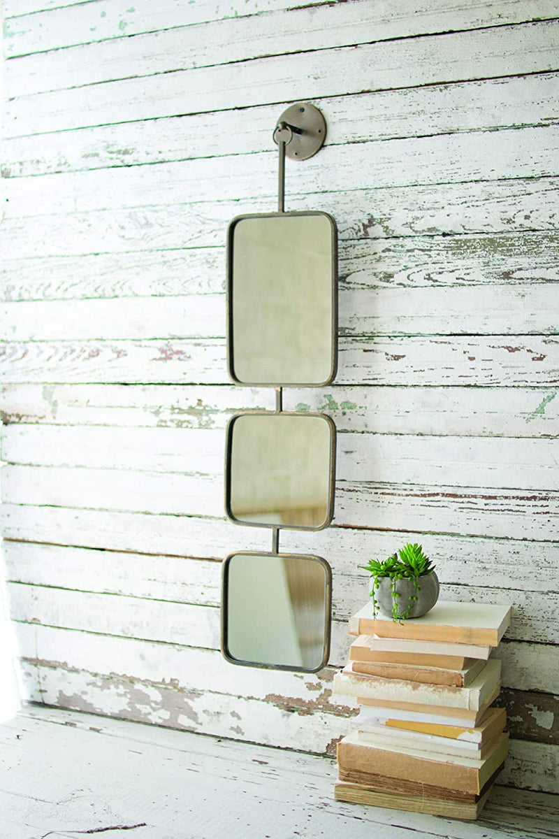 Kalalou CMNQ1005 Triple Tilting Wall Mirrors – Uber Bazaar