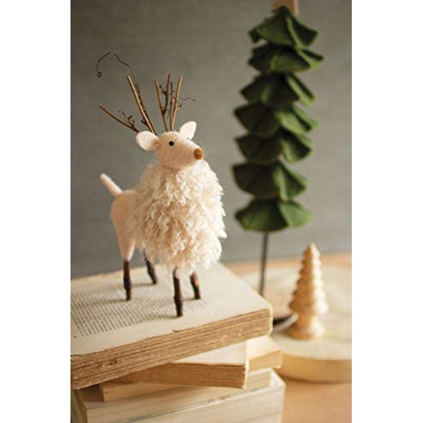 Kalalou CHB2259 Pink Felt Deer – Uber Bazaar