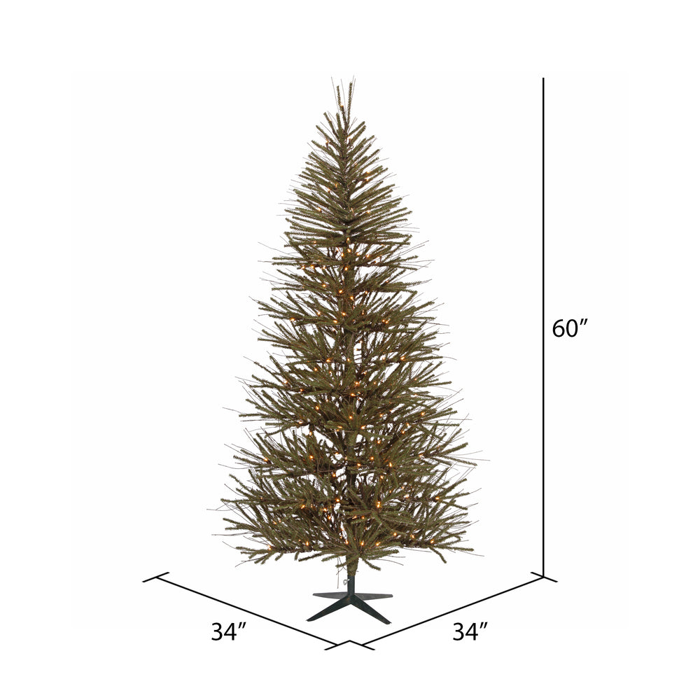 Vickerman 5' Vienna Twig Artificial Christmas Tree Warm White Dura-lit ...