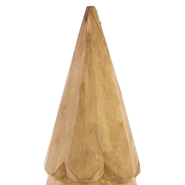 Benzara Wooden Primitive Tree Accentdecor with Carved Details, Large ...