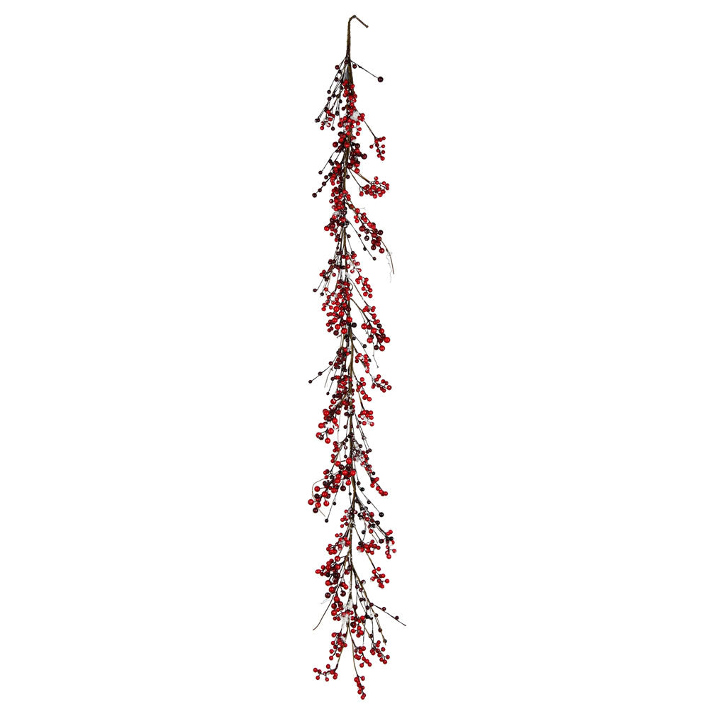 Vickerman FY190212 6' Red Snow Berry Garland – Uber Bazaar